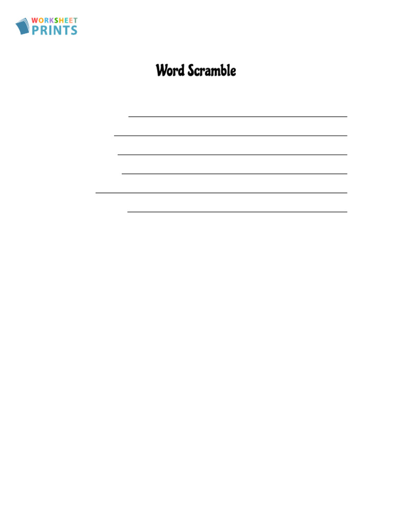 Scramble | PDF