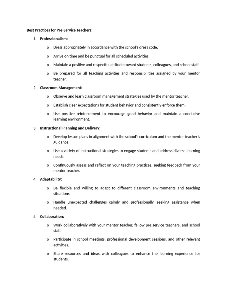 Best Practices and Ethical Conduct | PDF | Teachers | Mentorship