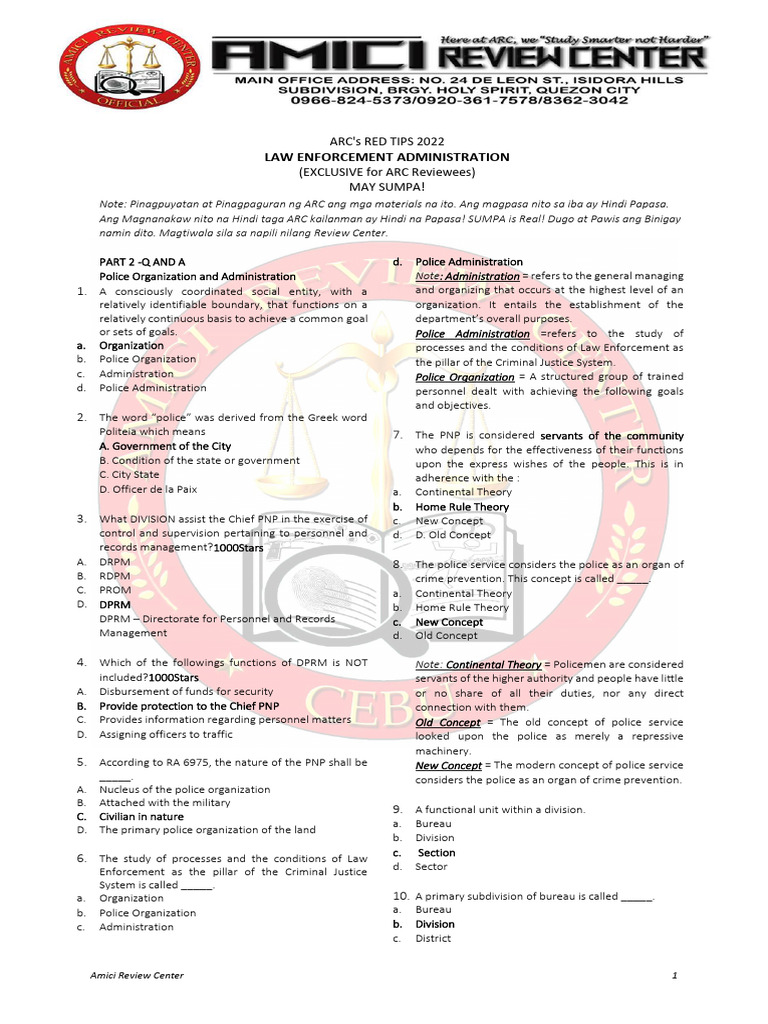 2022lea-Red Tips - Part 2 | PDF | Police