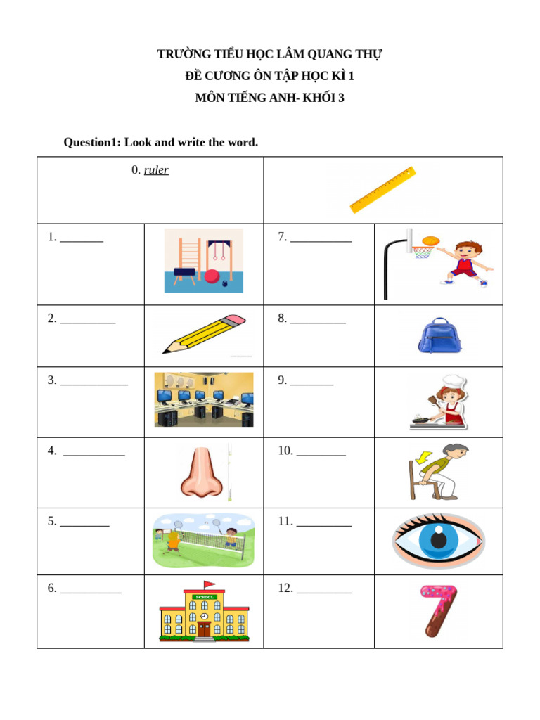 De Cuong On Tap hk1 L P 4 | PDF
