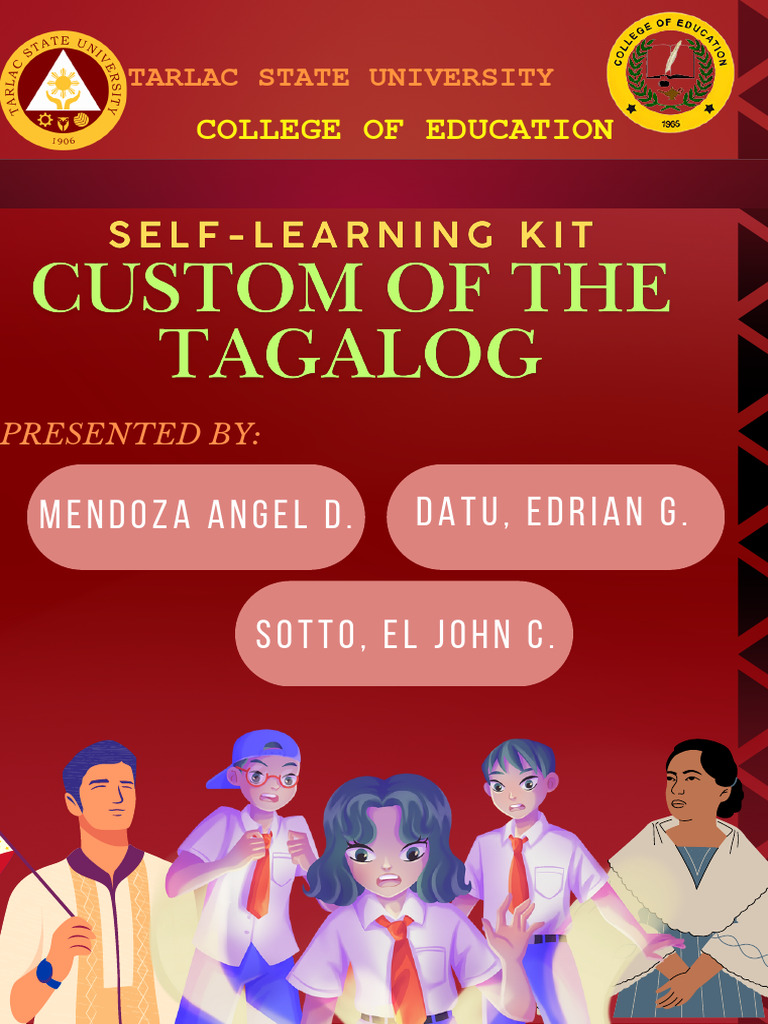 Custom of The Tagalog by Juan de Plasencia Self-Learning Kit - 20241217 ...
