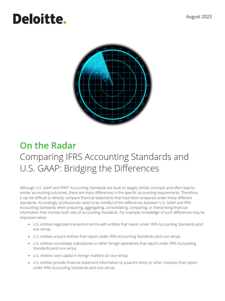 us-audit-on-the-radar-ifrs-gaap-2023 | PDF | International Financial ...