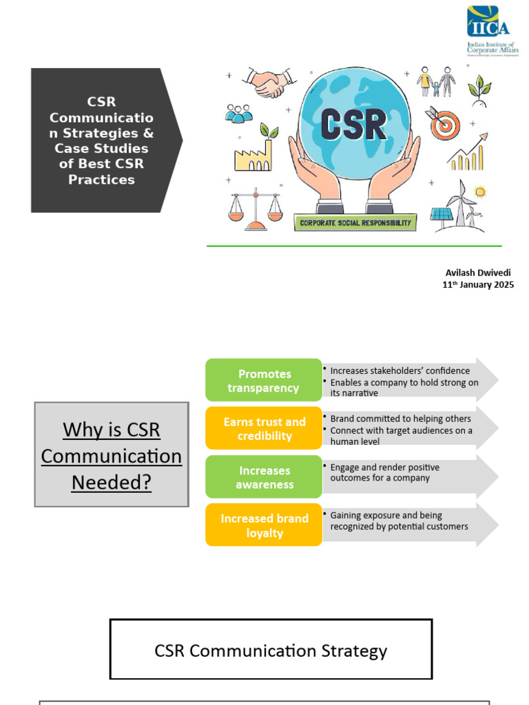 11.01.2025 CSR Communication Strategies & Best CSR Practices | PDF ...