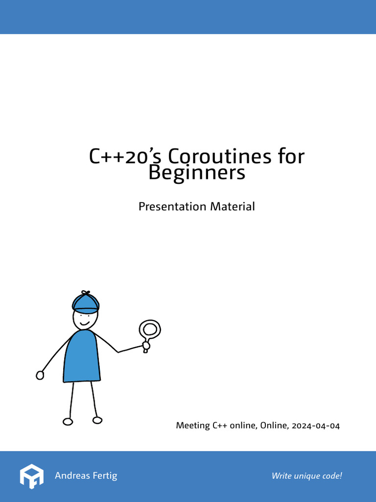 Afertig 2024 Meeting CPP Online cpp20s Coroutines For Beginners | PDF | Computer Programming ...