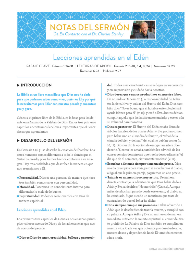 Lecciones Aprendidas en El Eden | PDF | Jardín del Edén | Adán y Eva