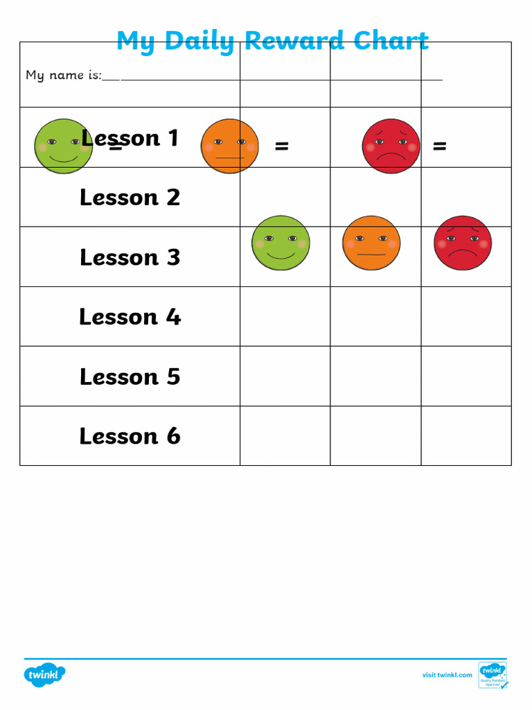T L 709 Editable Reward Chart - Ver - 2 | PDF