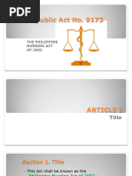 RA 9173 PH Nursing Act of 2002.rev | PDF | Naturalization | Citizenship