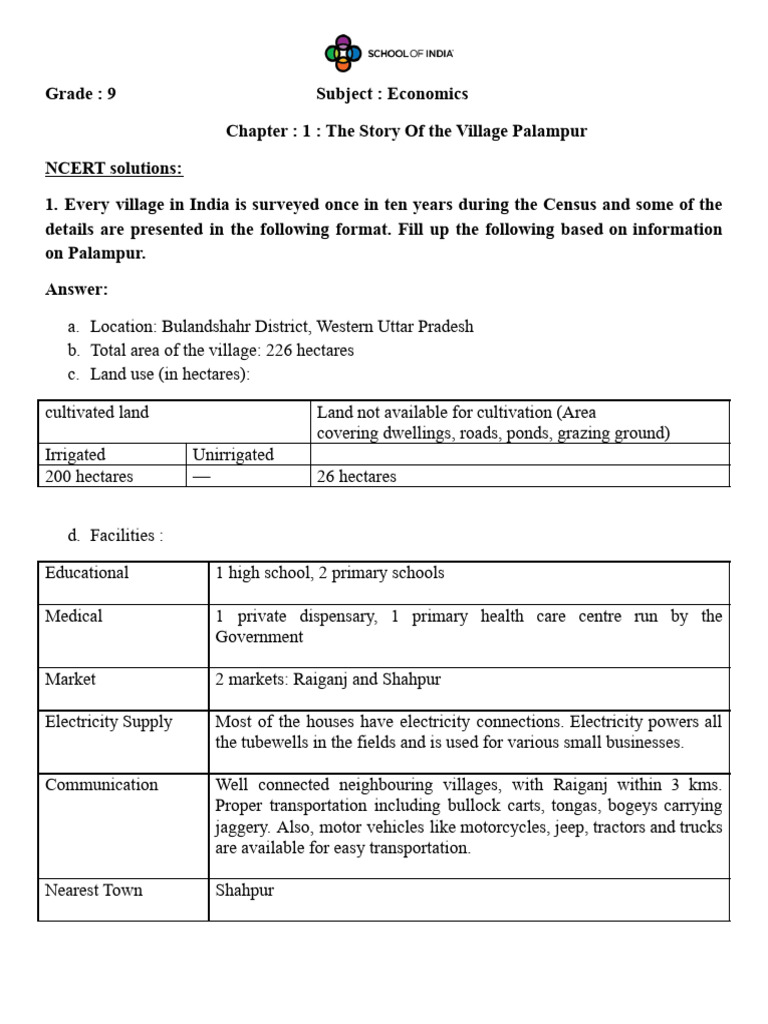 Eco Ch 1 Notes Pdf Agriculture Green Revolution