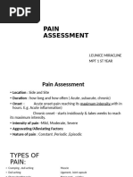Socrates Pain Assessment | PDF | Pain | Peripheral Neuropathy