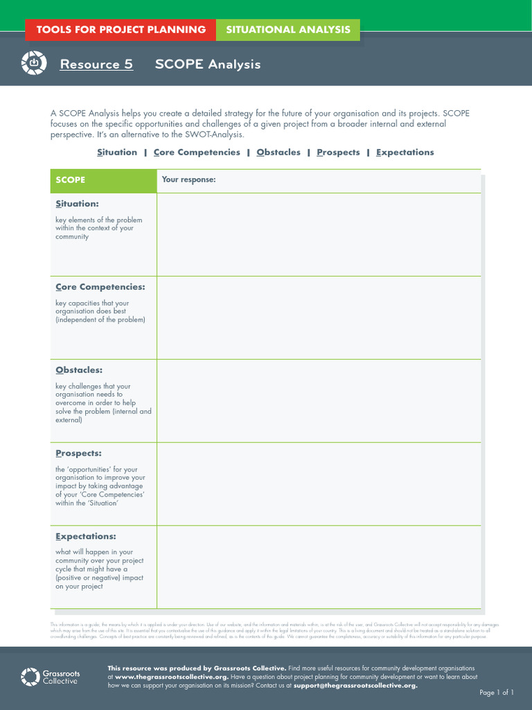 Grassroots Collective Project Planning Handbook - Resource 5 (25.6.18 ...