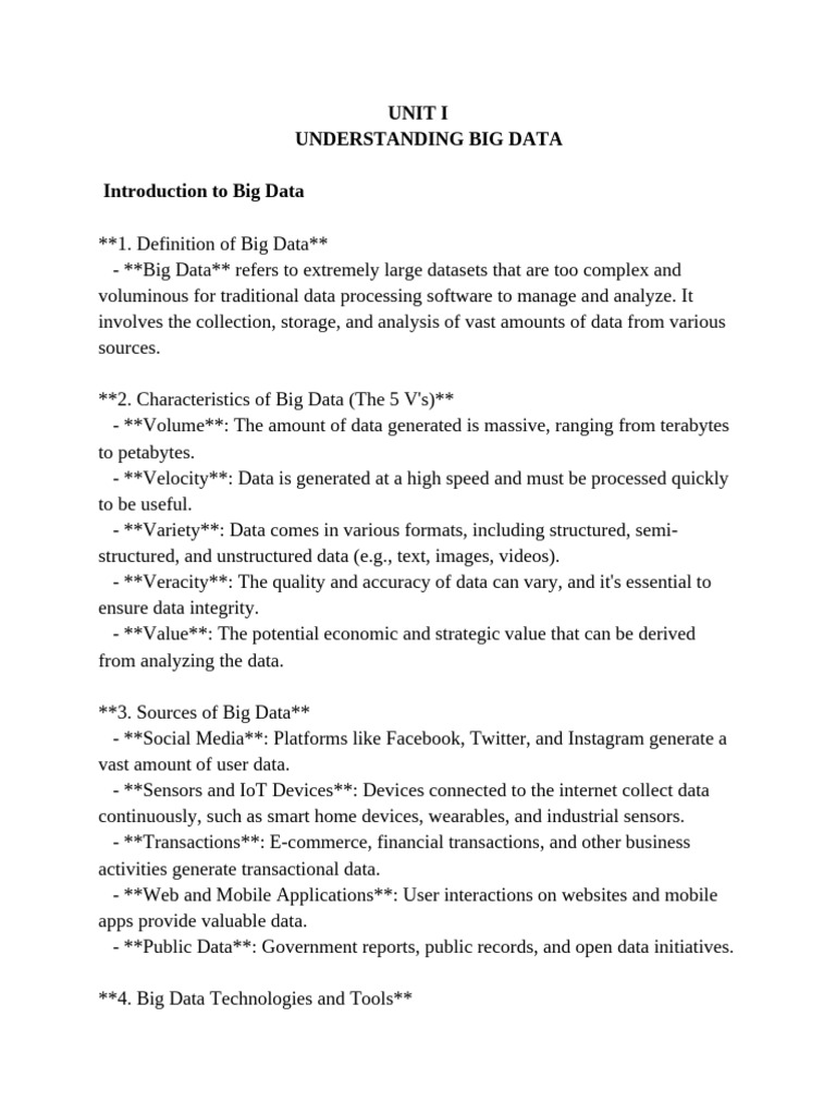 Big Data: Key Concepts and Trends | PDF | Apache Hadoop | Big Data