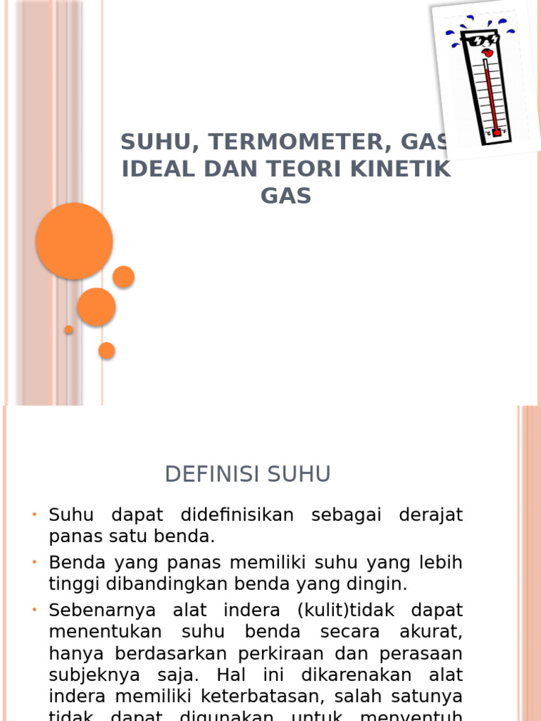 Pemahaman Suhu dan Termometer Gas Ideal | PDF
