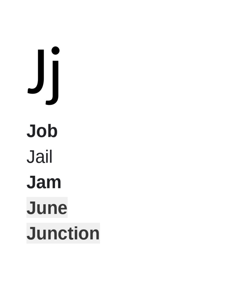 Job Jam: June Junction | PDF