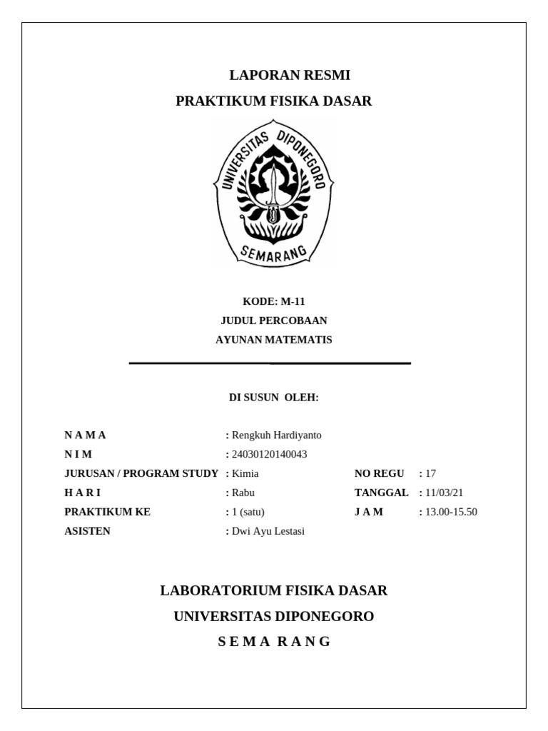 LAPORAN RESMI | PDF