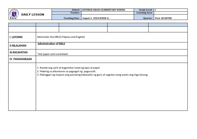 Summative Test Template | PDF