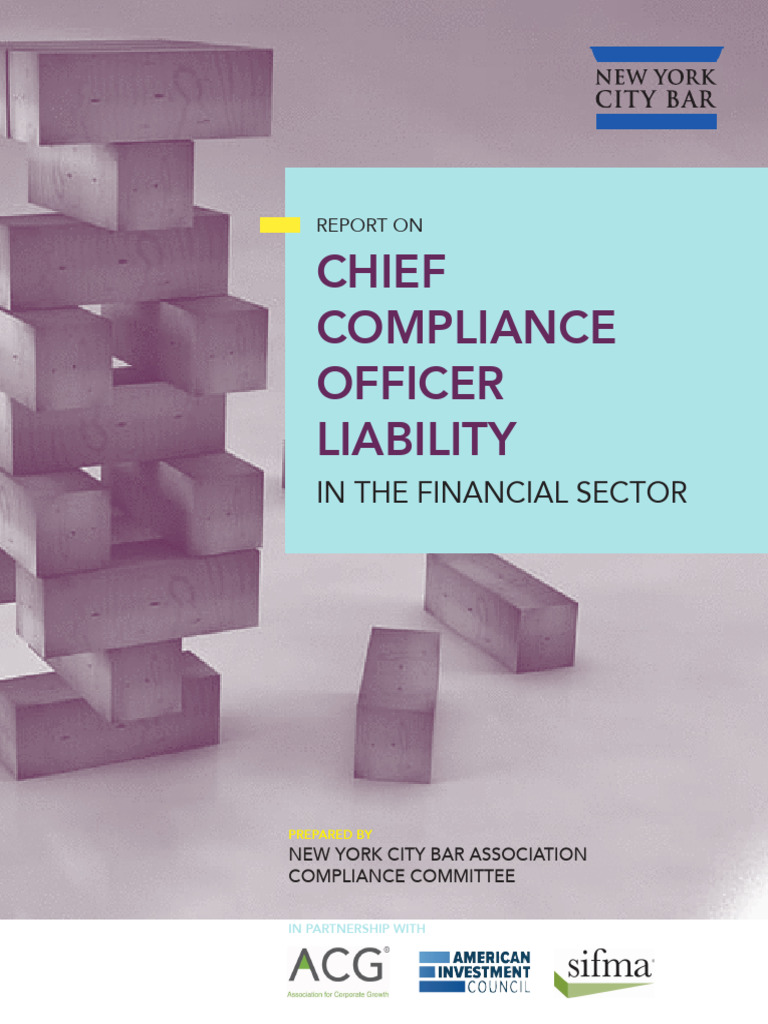 Compliance Officer Liability in Finance | PDF | Regulatory Compliance ...