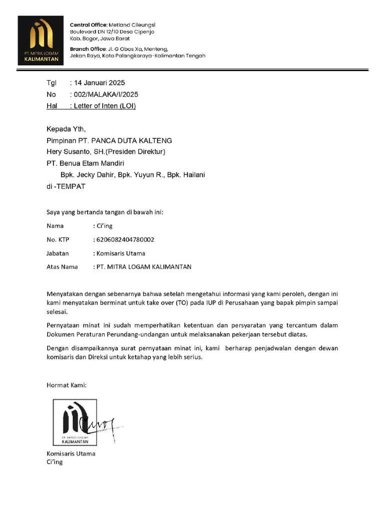 LOI | PDF