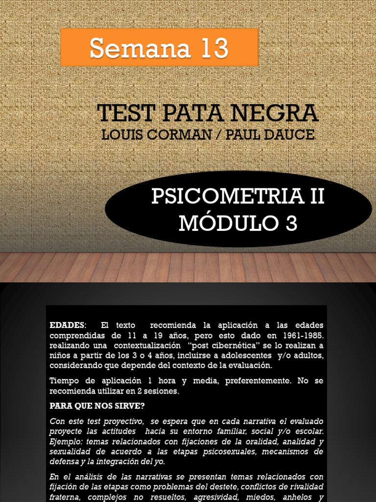 Presentación de Pata Negra | PDF | Sicología