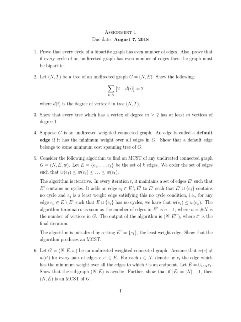 assign1 | PDF | Theoretical Computer Science | Combinatorics