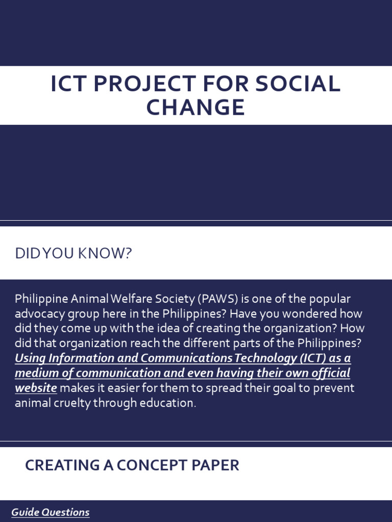 ICT-Project-for-Social-Change | PDF | Demography | Communication