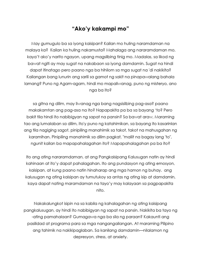 Talumpati Group 4 | PDF