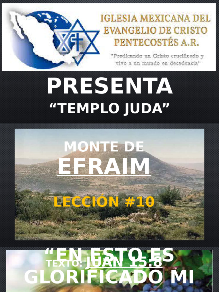 Leccion.10 MONTE DE EFRAIM | PDF | Jesús | Joshua