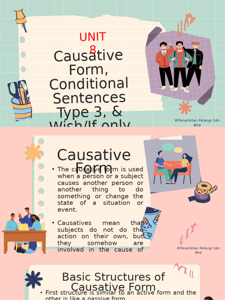 Unit 8 Causative Form Conditional Sentences | PDF | Linguistics | Grammar