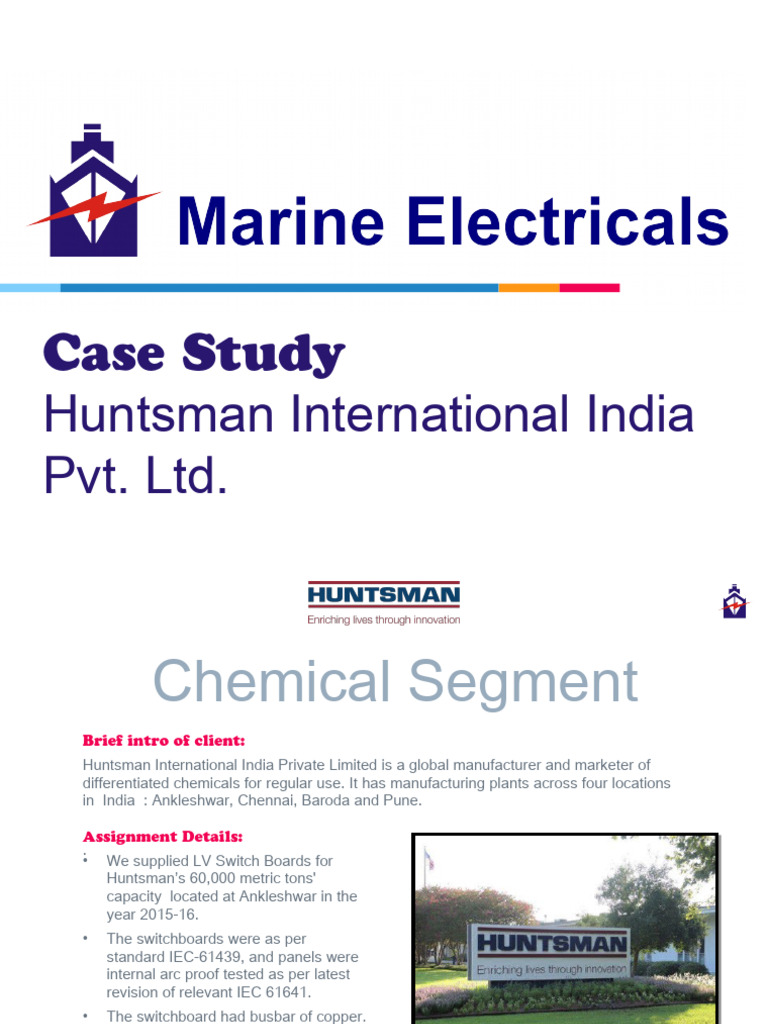 Case Study Chemicals Huntsman | PDF