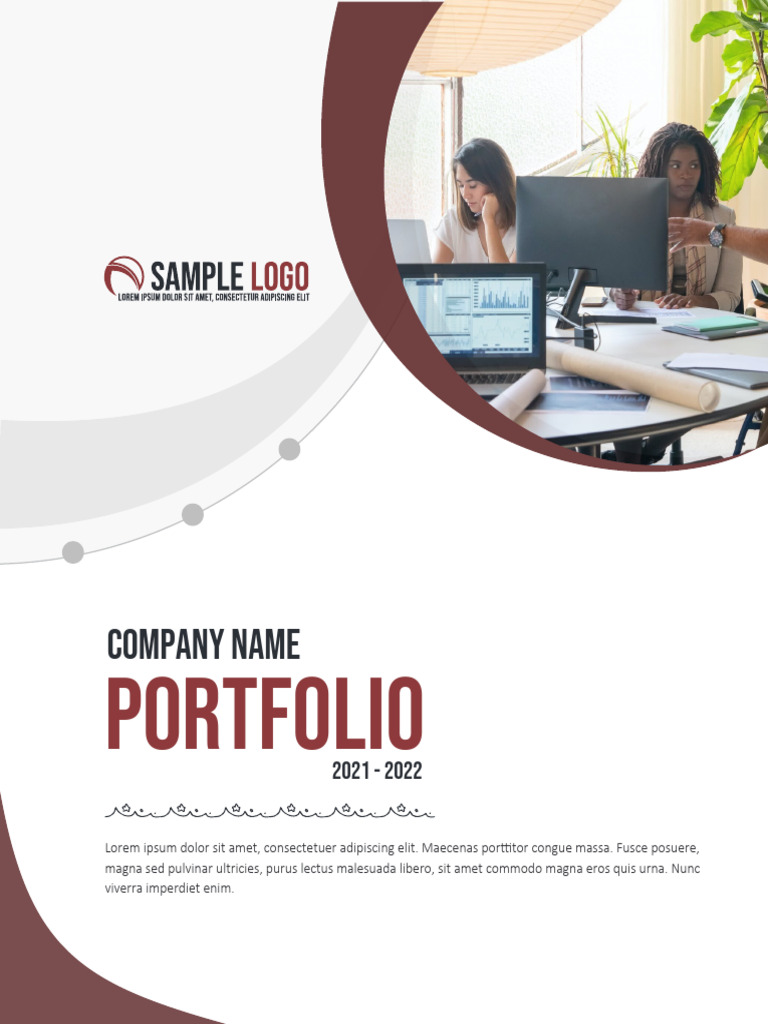 Agency Portfolio Cover Page Template | PDF