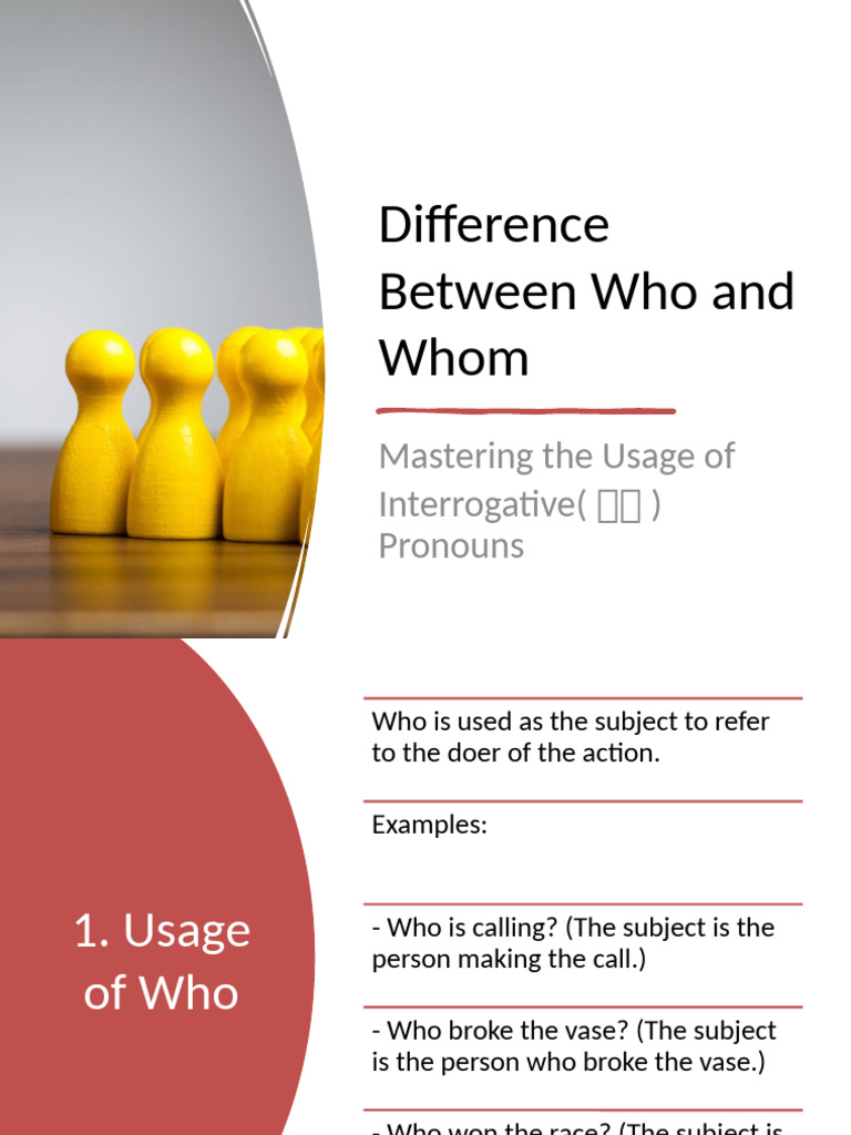 Who vs. Whom: A Quick Guide | PDF