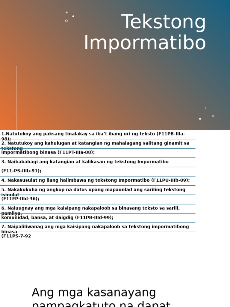 Week1 Impormatibo | PDF