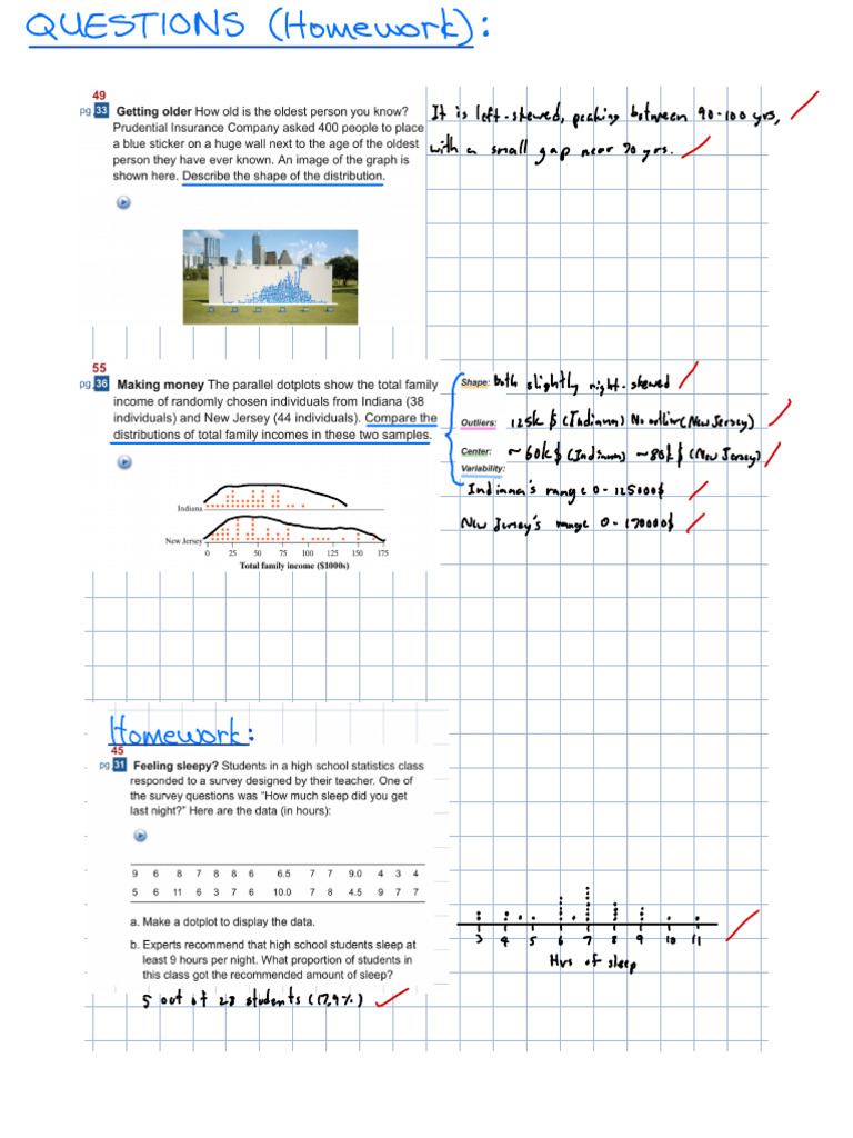 S2 C2 L3 L4 Quantitative Data Dot Plot Stem-And-leaf Plot Histogram | PDF | Skewness ...