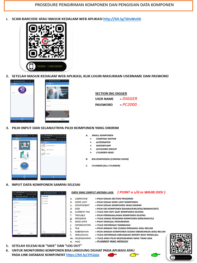 Petunjuk Pengisian Appsheet Digger | PDF