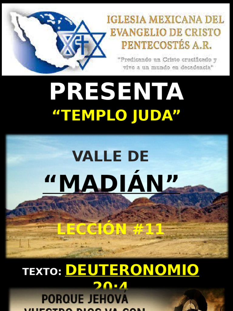 Leccion.11 VALLE DE MADIAN | PDF | Ira | Creencia religiosa y doctrina