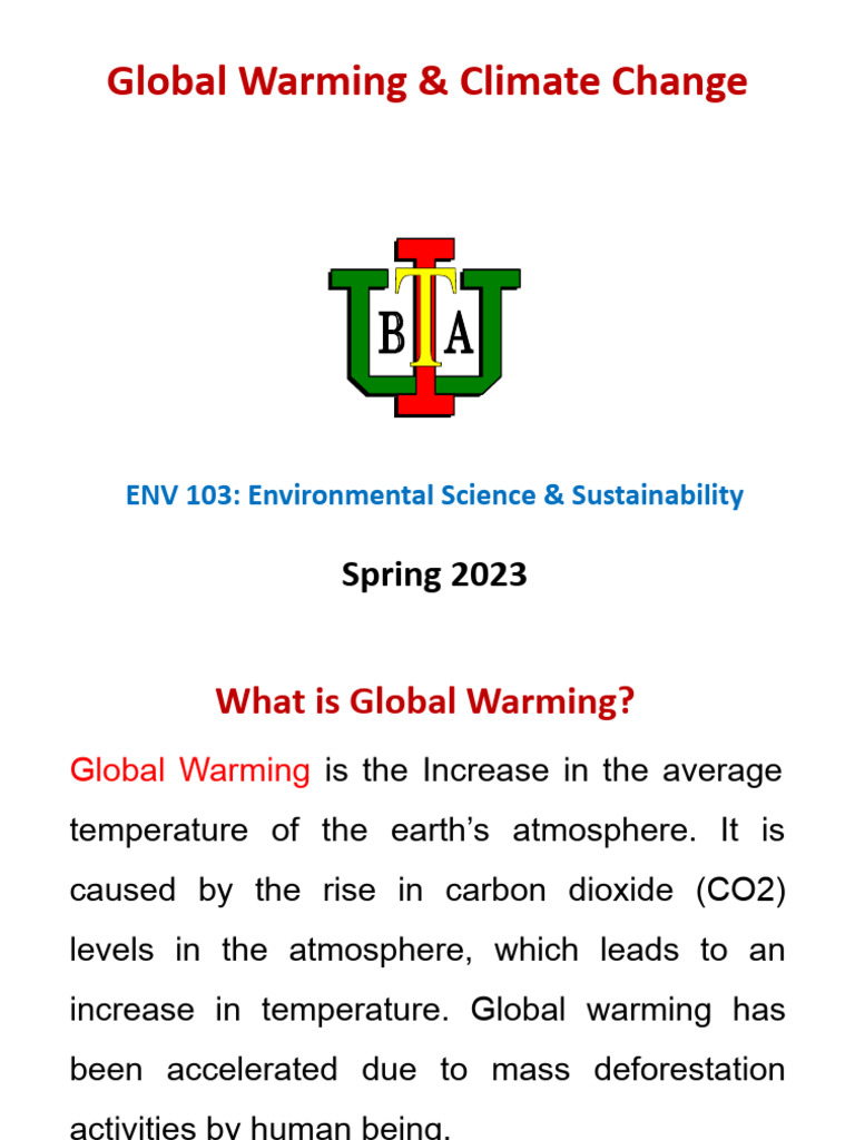 Global Warming & Climate Change Overview | PDF | Climate Change ...