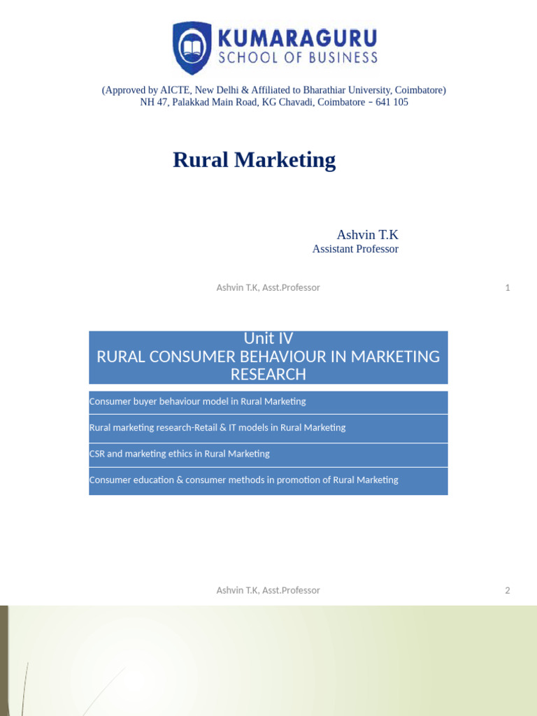 RM_Unit_IV | PDF | Behavior | Consumer Behaviour