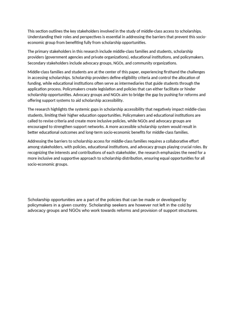 stakeholders | PDF | Non Governmental Organization | Policy