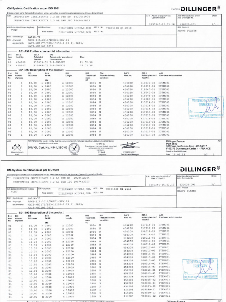 18mm Grade 70 Plate | PDF