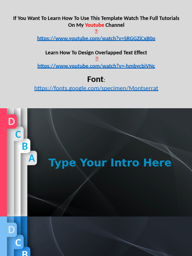 Overlapped Text Effect Tutorial | PDF