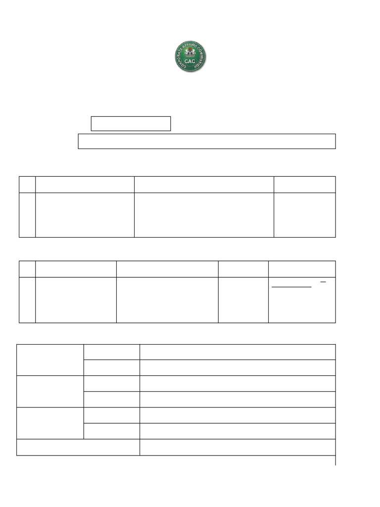 Notice of Change of Directors Form CAC 7A | PDF
