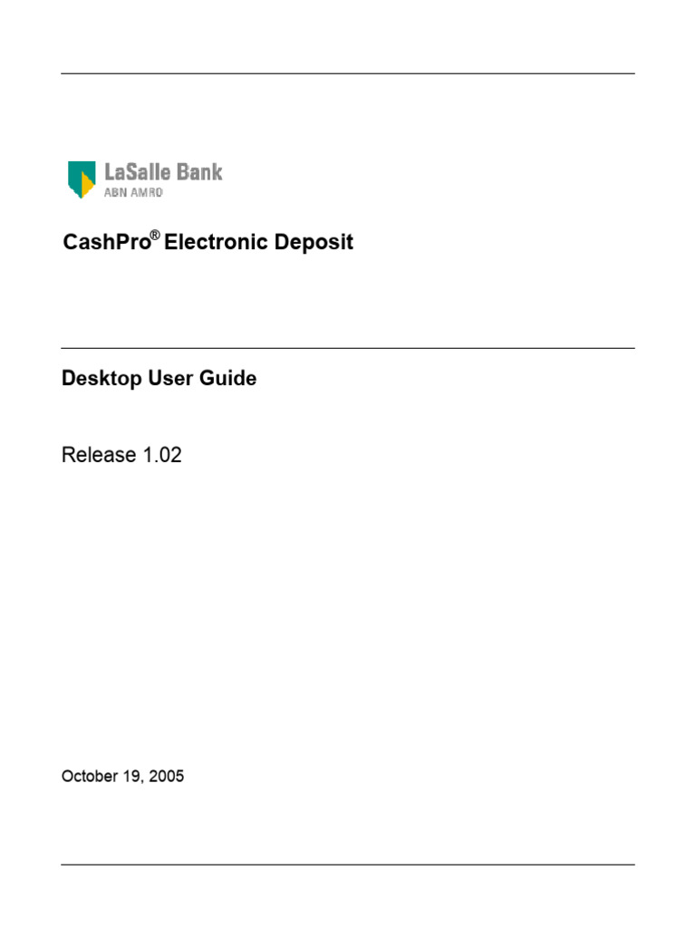 CP Electronic-Deposit-Desktop-User-&-Operational-Guide | PDF ...