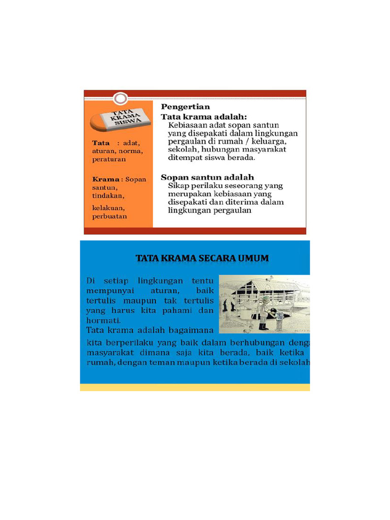 TATA KRAMA dan TATA TERTIB SISWA | PDF TATA KRAMA dan TATA TERTIB SISWA | PDF