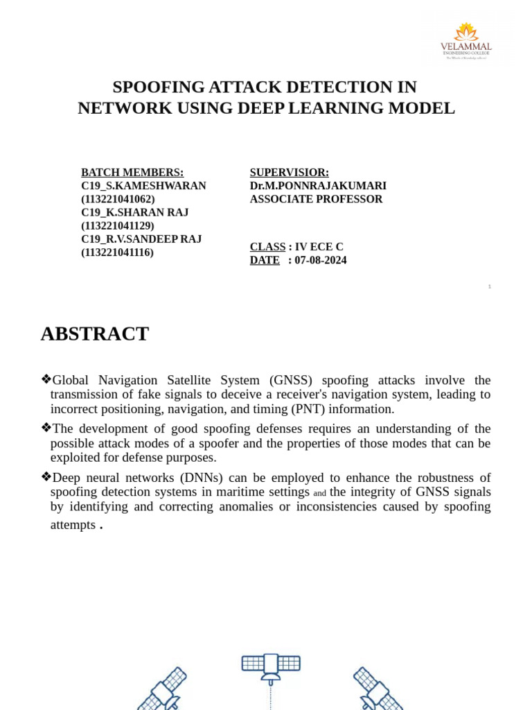 Spoof Attack.project First Review (1) (1) | PDF | Machine Learning | Deep Learning