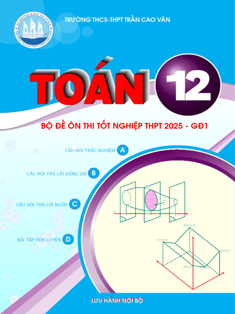 Bo de on Thi Tot Nghiep Thpt Nam 2025 Mon Toan Giai Doan 1 | PDF