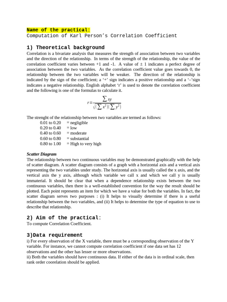 Correlation | PDF | Spearman's Rank Correlation Coefficient | Data Analysis