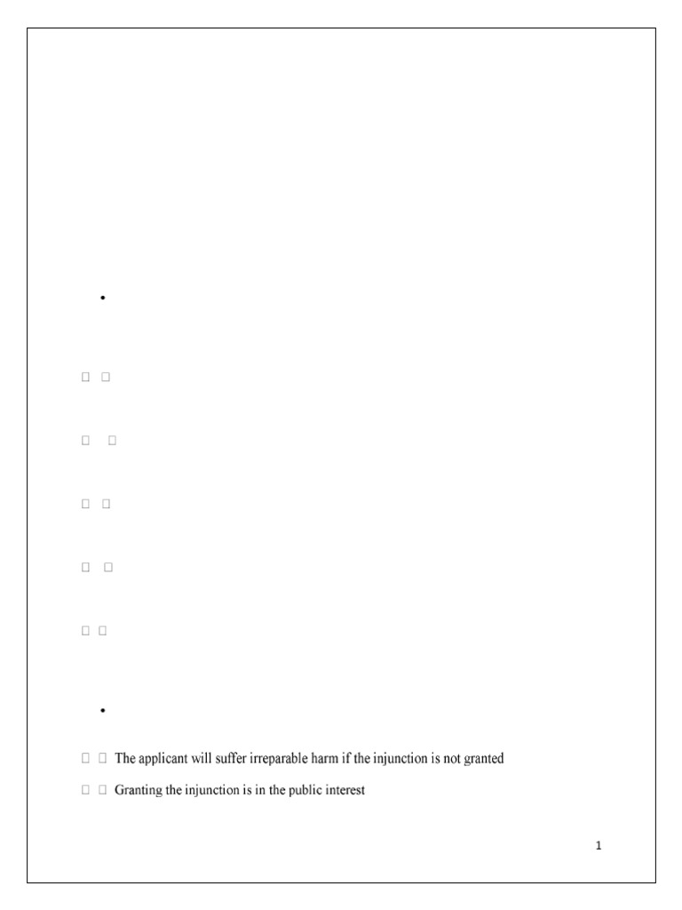 Types of Injunctions and Their Applications | PDF | Injunction | Equity ...