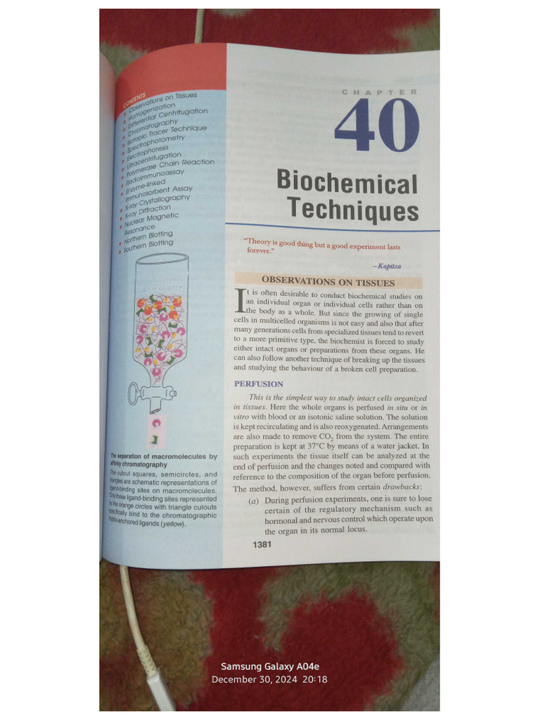 Techniques in Biochemistry. | PDF