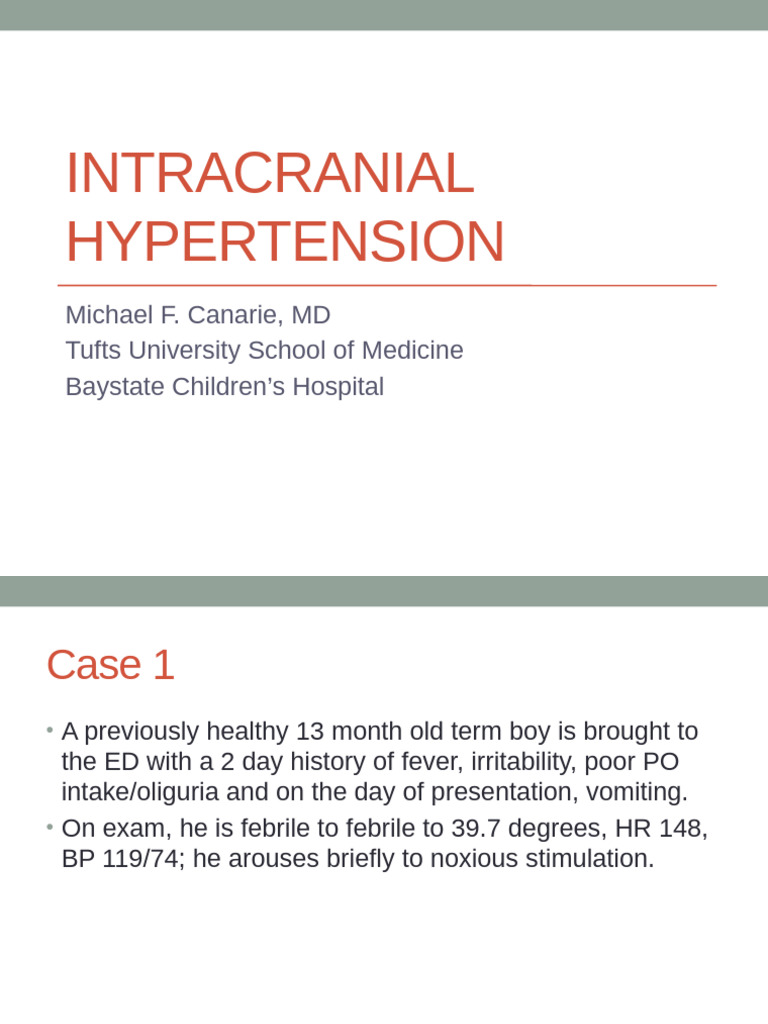 Increased ICP Management | PDF | Traumatic Brain Injury | Receiver ...