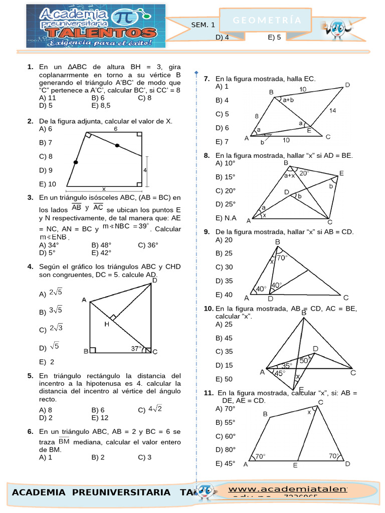 GEOMETRÍA | PDF | Triángulo | Euclides