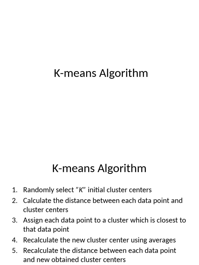 Clustering Process Explainedpptx Pdf 1117